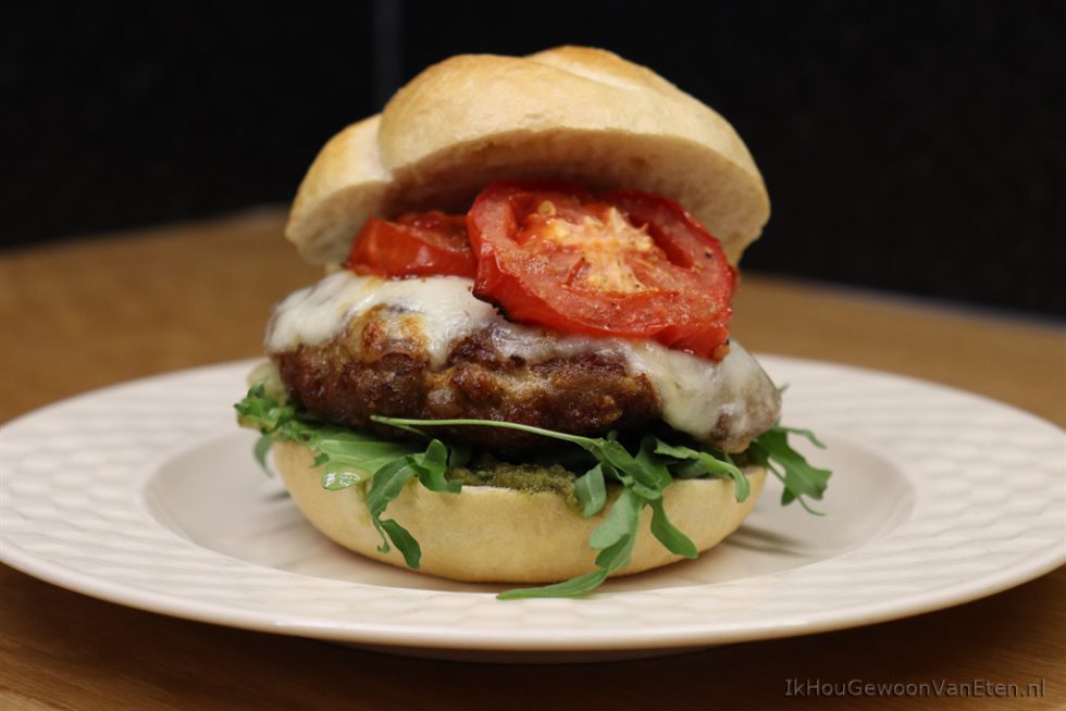Caprese burger - Ik hou gewoon van eten