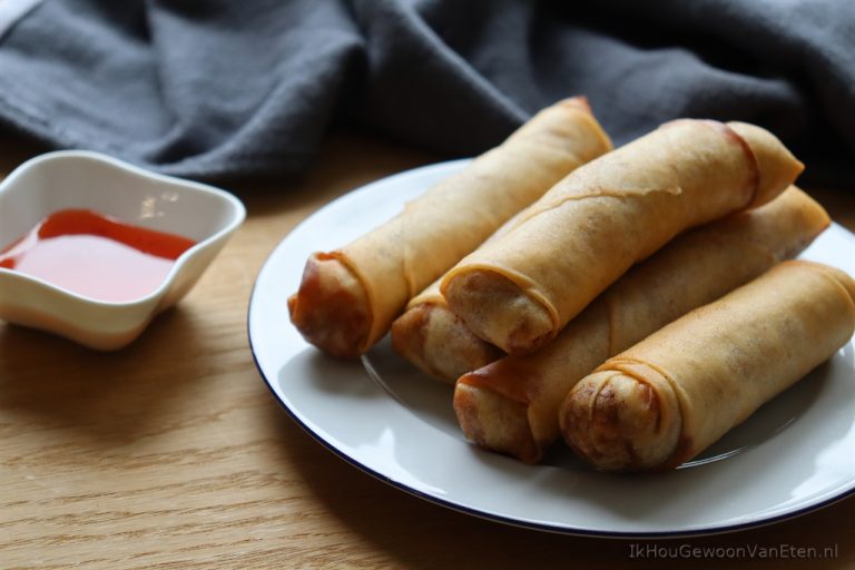 Vietnamese loempia’s met vegetarisch gehakt | Ik hou gewoon van eten